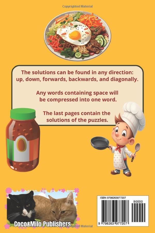 Cooking Word Search Puzzle Book - Coco & Milo Publishers