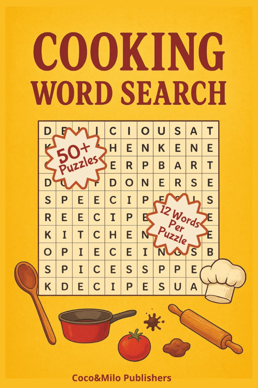 Cooking Word Search Puzzle Book - Coco & Milo Publishers